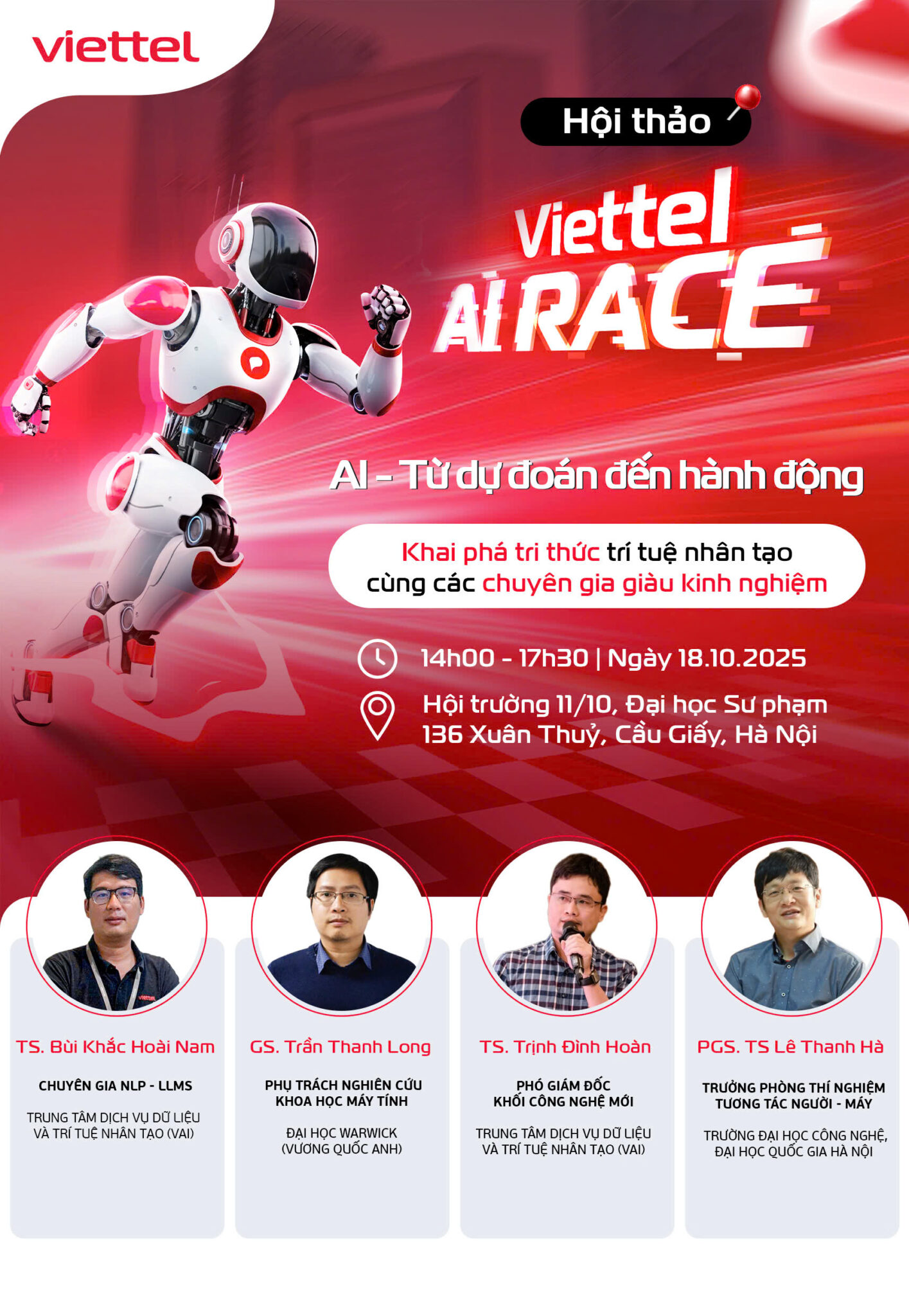 Hội thảo Viettel AI Race: “AI – Từ dự đoán đến hành động” – Khoa Viễn ...